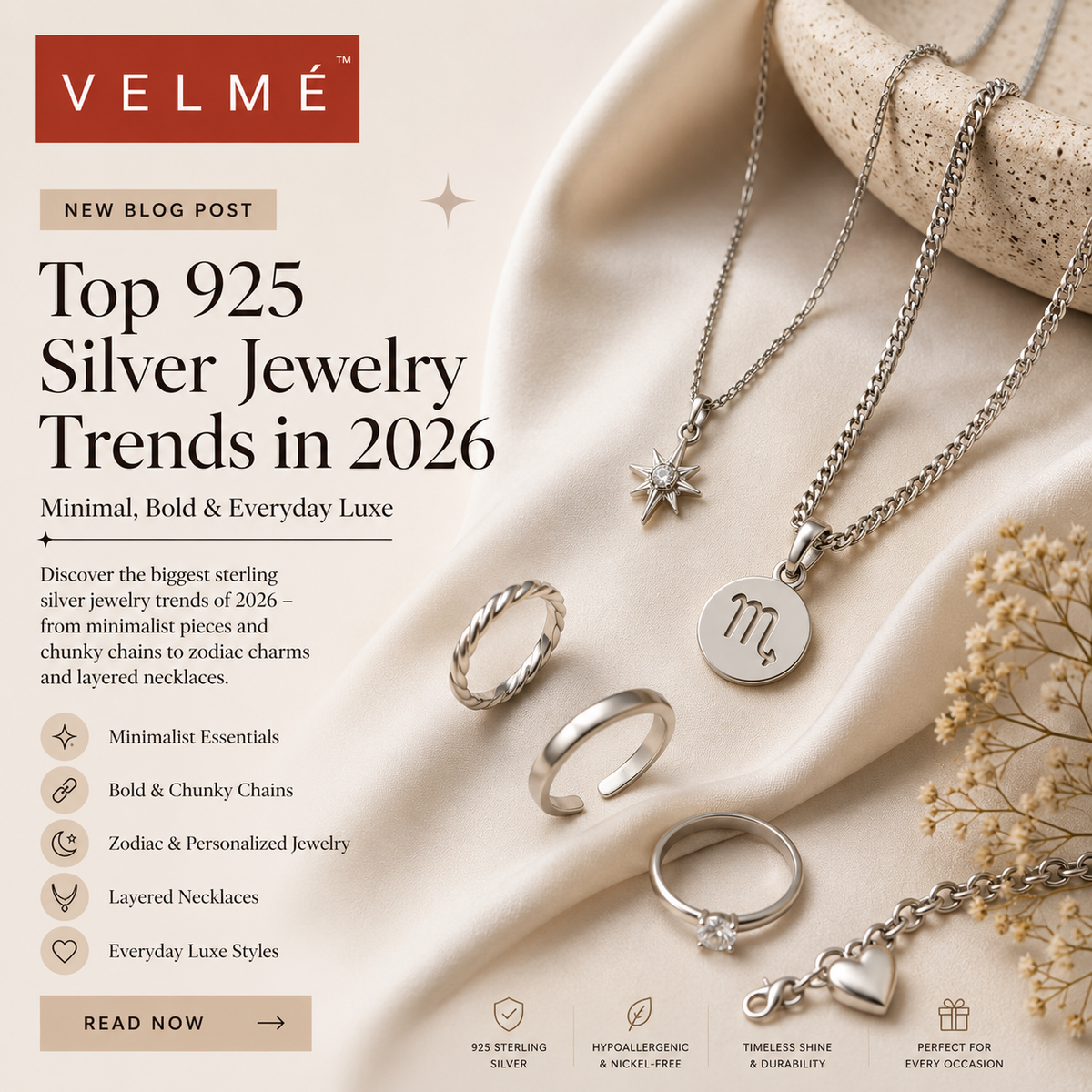 925 Silver Jewelry Trends 2026 Women Must Know – VELMÉ™ | Fine Silver ...